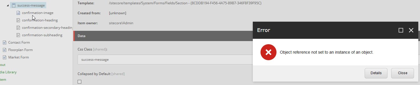Form Designer Fails to Load – Rock, Paper, Sitecore